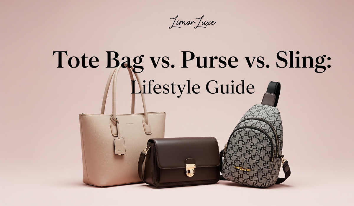 Tote Bag vs. Purse vs. Sling: Lifestyle Guide – Limor luxe